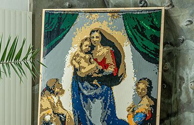 Die Sixtinische Madonna aus LEGO® macht Halt bei Robotron. | robotron ...